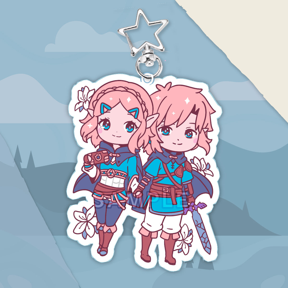 Hero & Princess Acrylic Charm (PRE-ORDER) – Jennummi